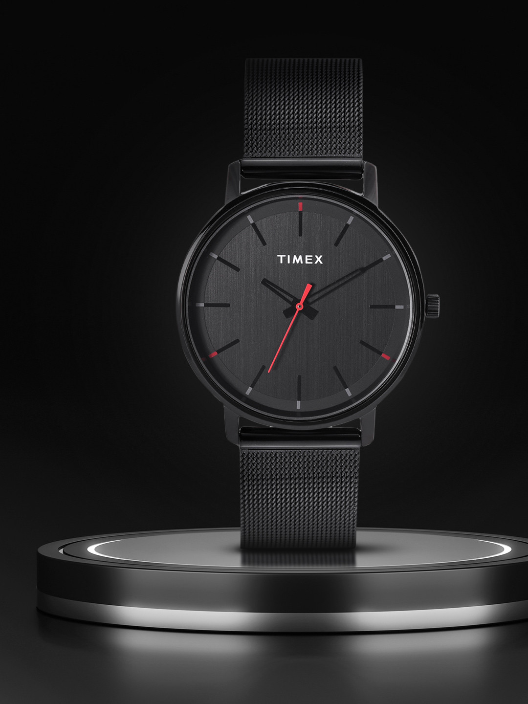 Buy Timex Men Black Brass Dial & Black Bracelet Style Straps Analogue ...