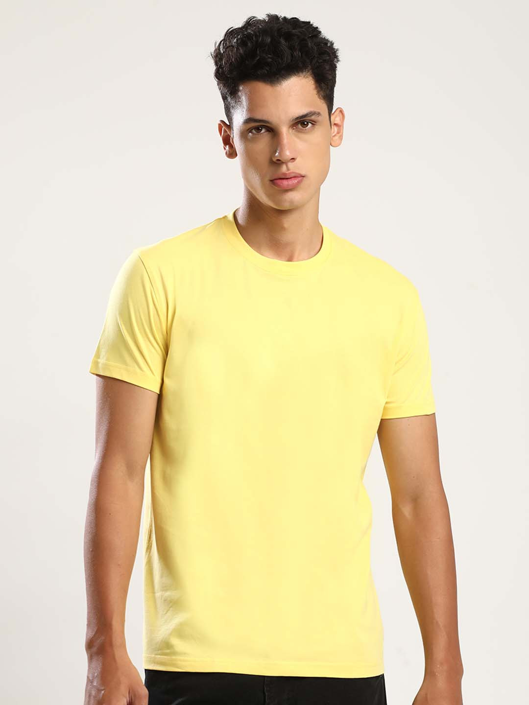 Buy THE DAILY OUTFITS Men Yellow T Shirt - Tshirts for Men 19175916 ...