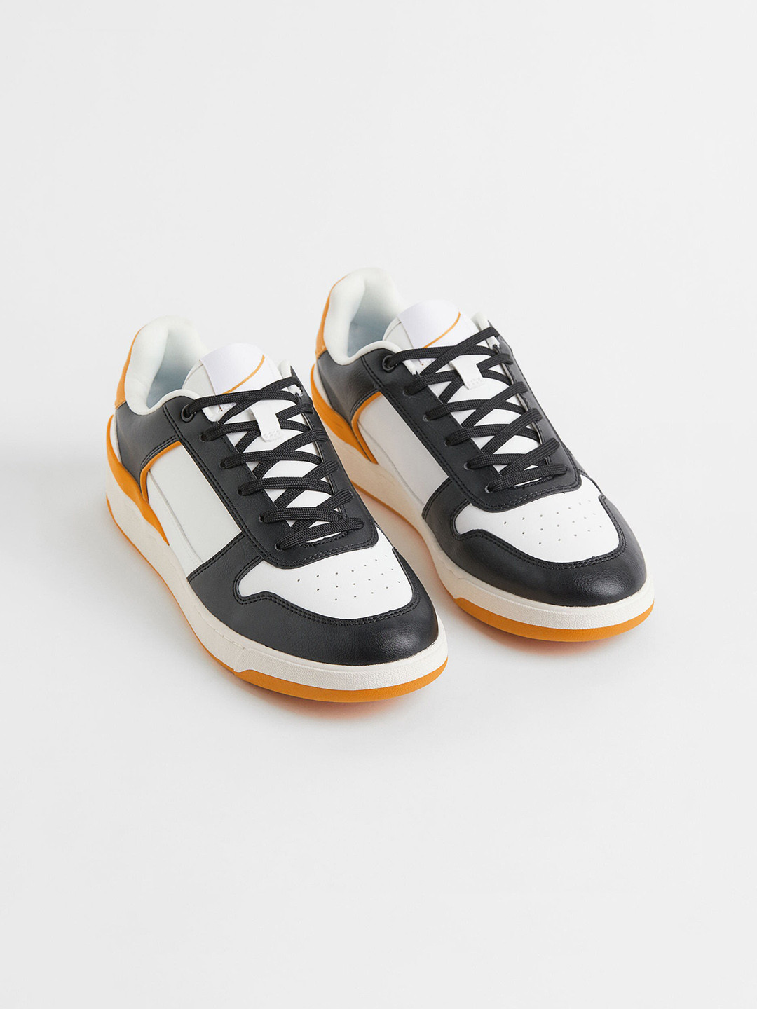 Buy H&M Men Black & Orange Trainers - Casual Shoes for Men 19177068 ...