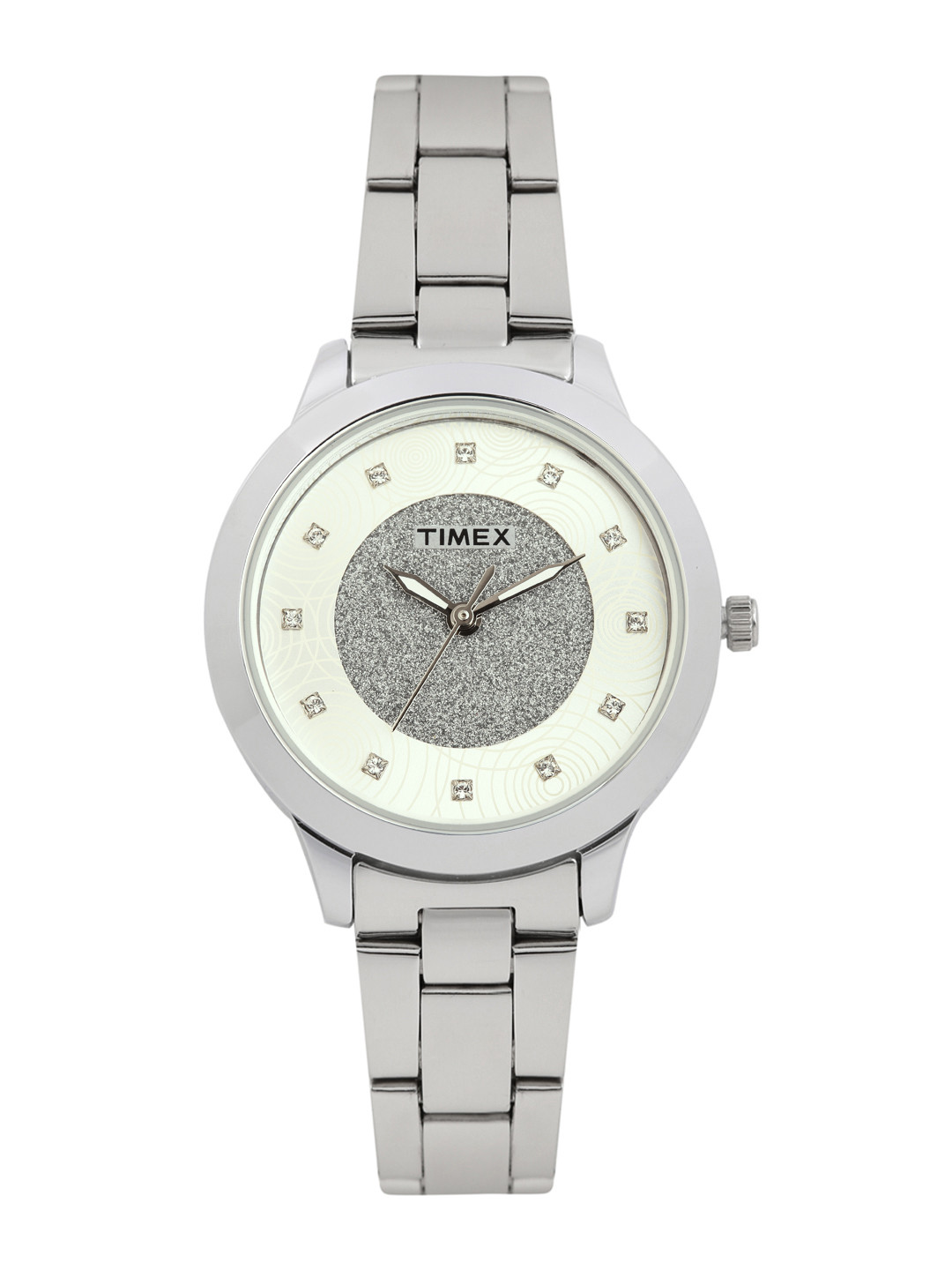 Buy Timex Women Silver Toned Analogue Watch TW000T611 - Watches for ...