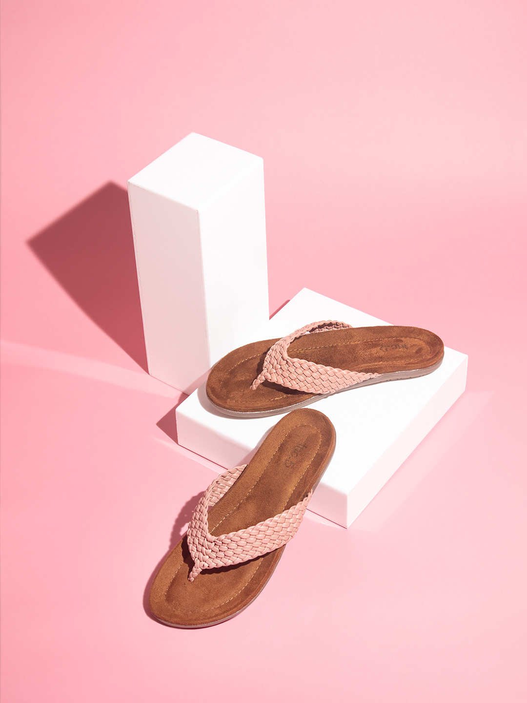 Buy Inc 5 Women Peach Coloured Flats - Flats for Women 19177796 | Myntra