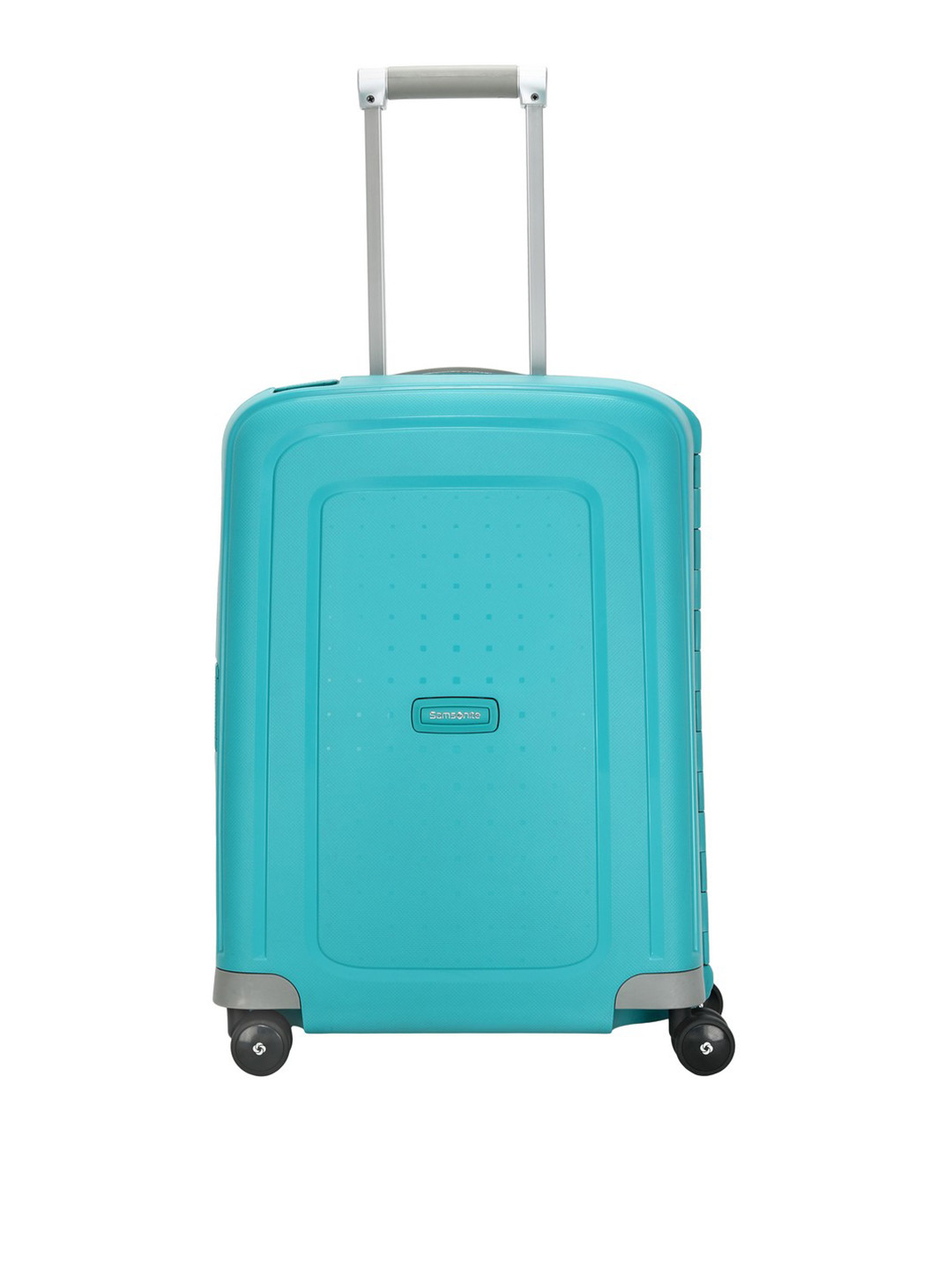 Buy Samsonite Teal Blue Textured Hard Sided Cabin Trolley Suitcase ...