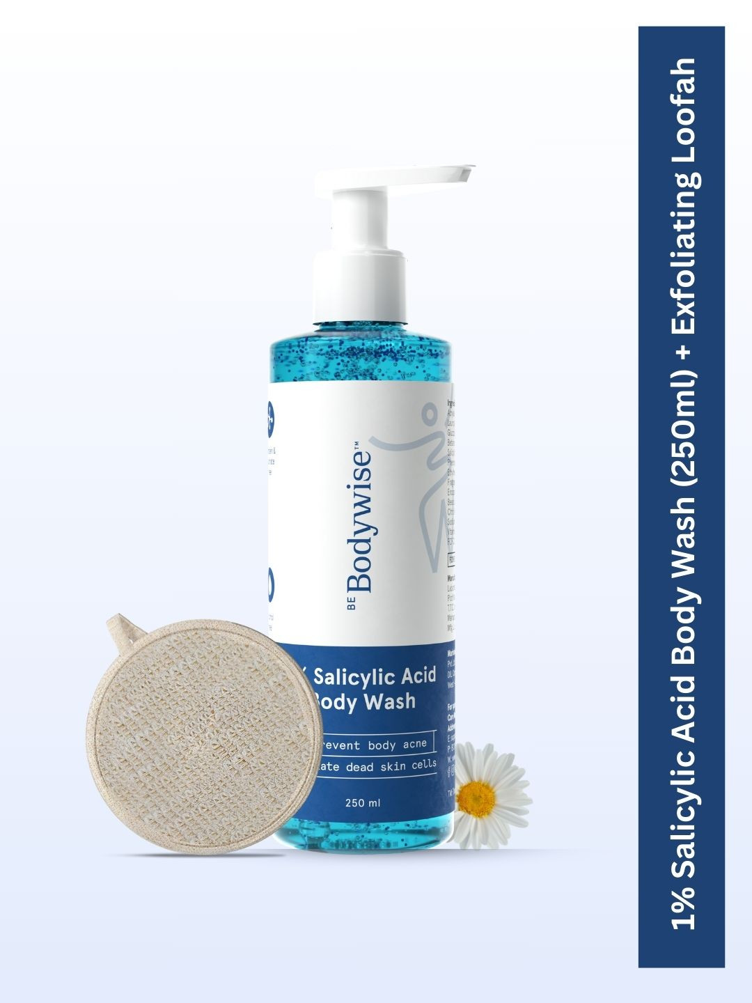 Buy Be Bodywise 1% Salicylic Acid Body Wash 250 Ml With Free Loofah To ...