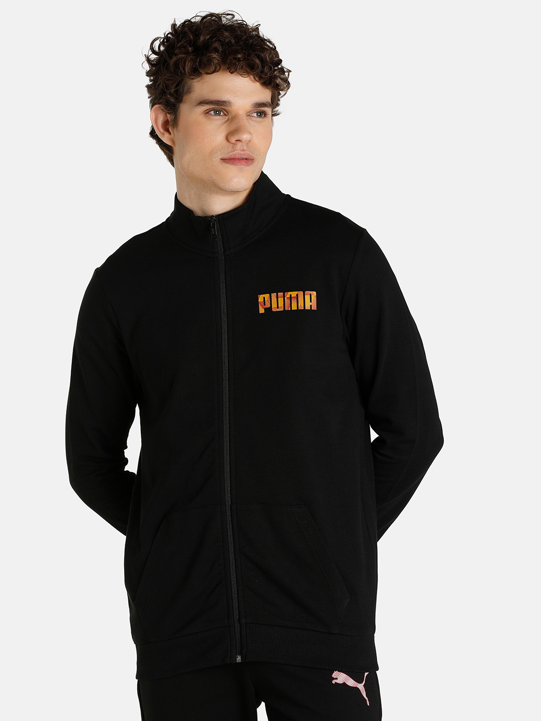 Buy Puma Men Slim Fit Brand Logo Sporty Jacket - Jackets for Men ...