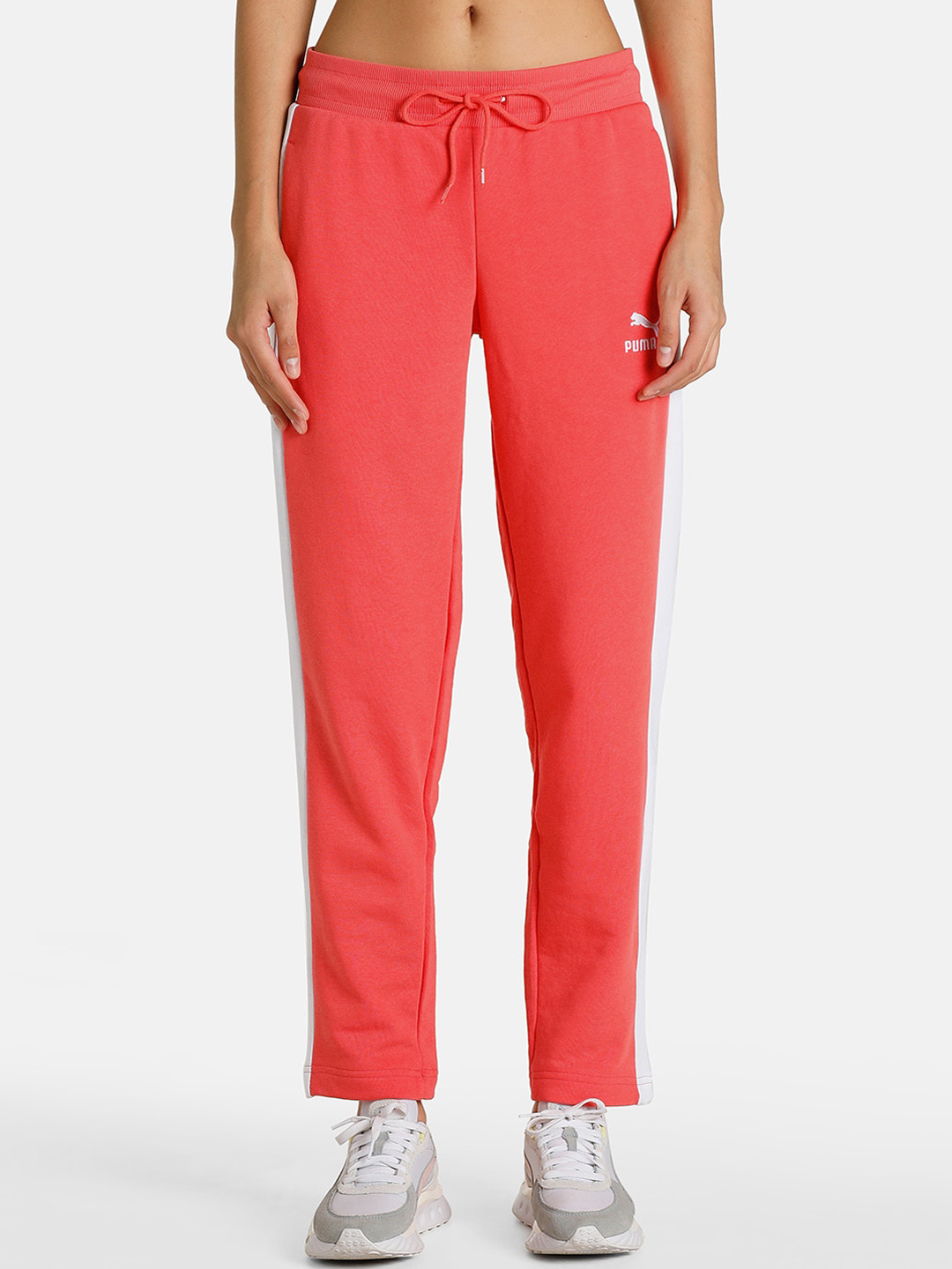 Buy Puma Women Pink Summer Squeeze T7 Brand Logo Track Pants - Track ...