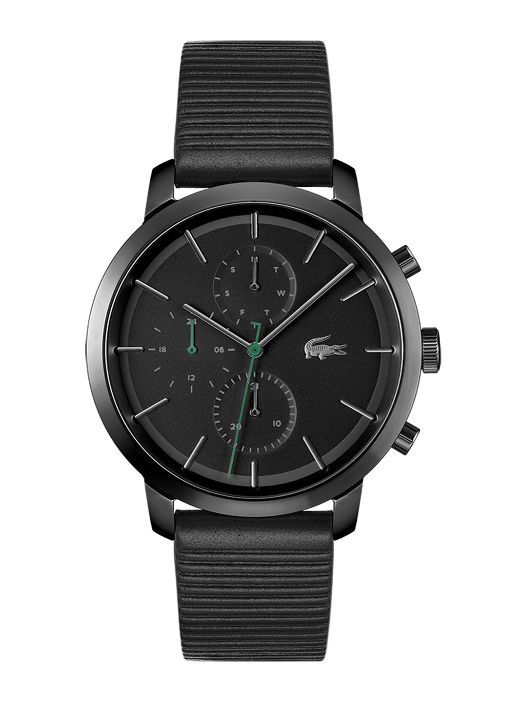 Buy Lacoste Men Black REPLAY Analogue Multi Function Watch 2011177 ...