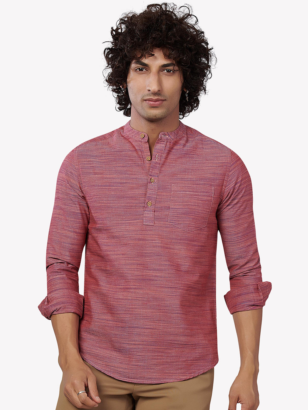 Buy VASTRADO Men Multicoloured Horizontal Stripes Striped Casual Shirt ...