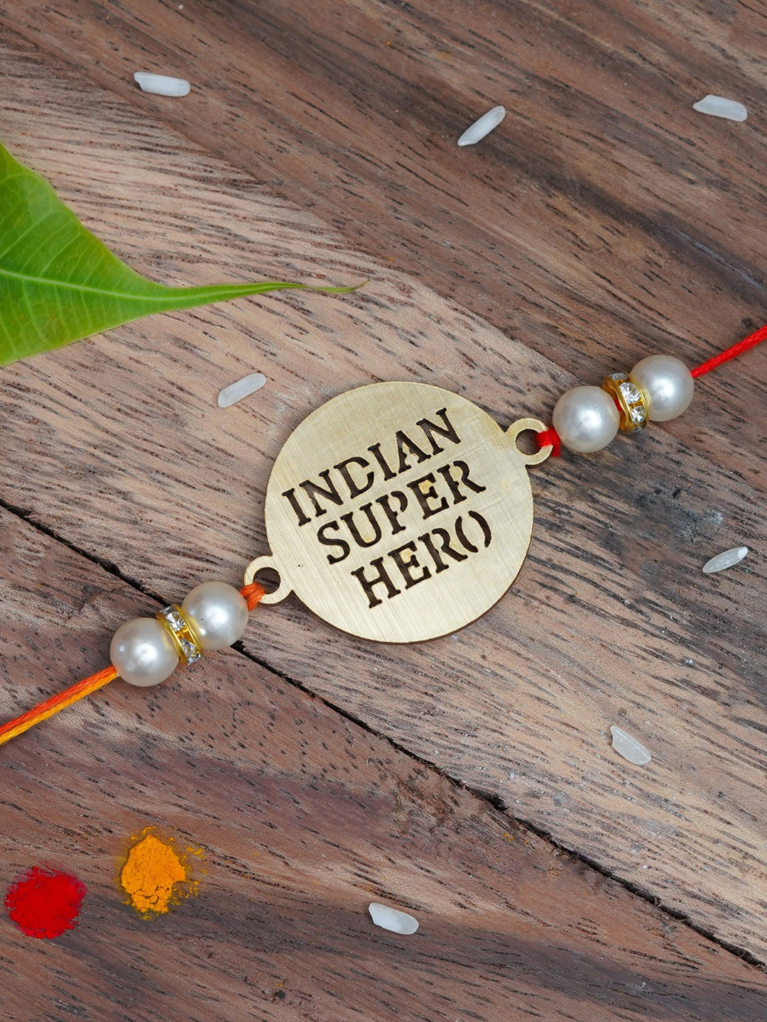 Buy The Magic Wand Boys Gold Toned Indian Super Hero Rakhi - Rakhi for ...