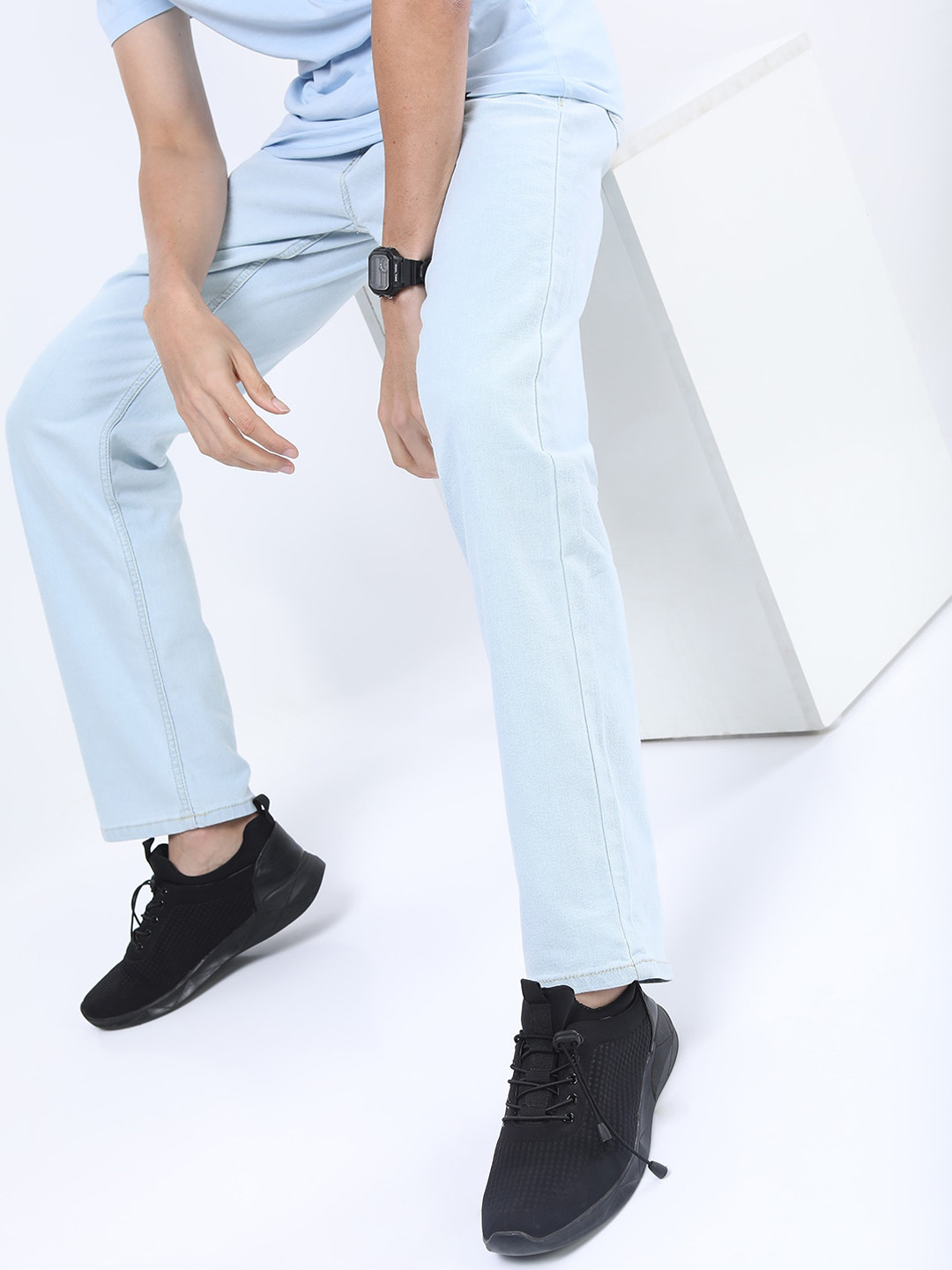 Buy KETCH Men Blue Straight Fit Stretchable Jeans - Jeans for Men ...