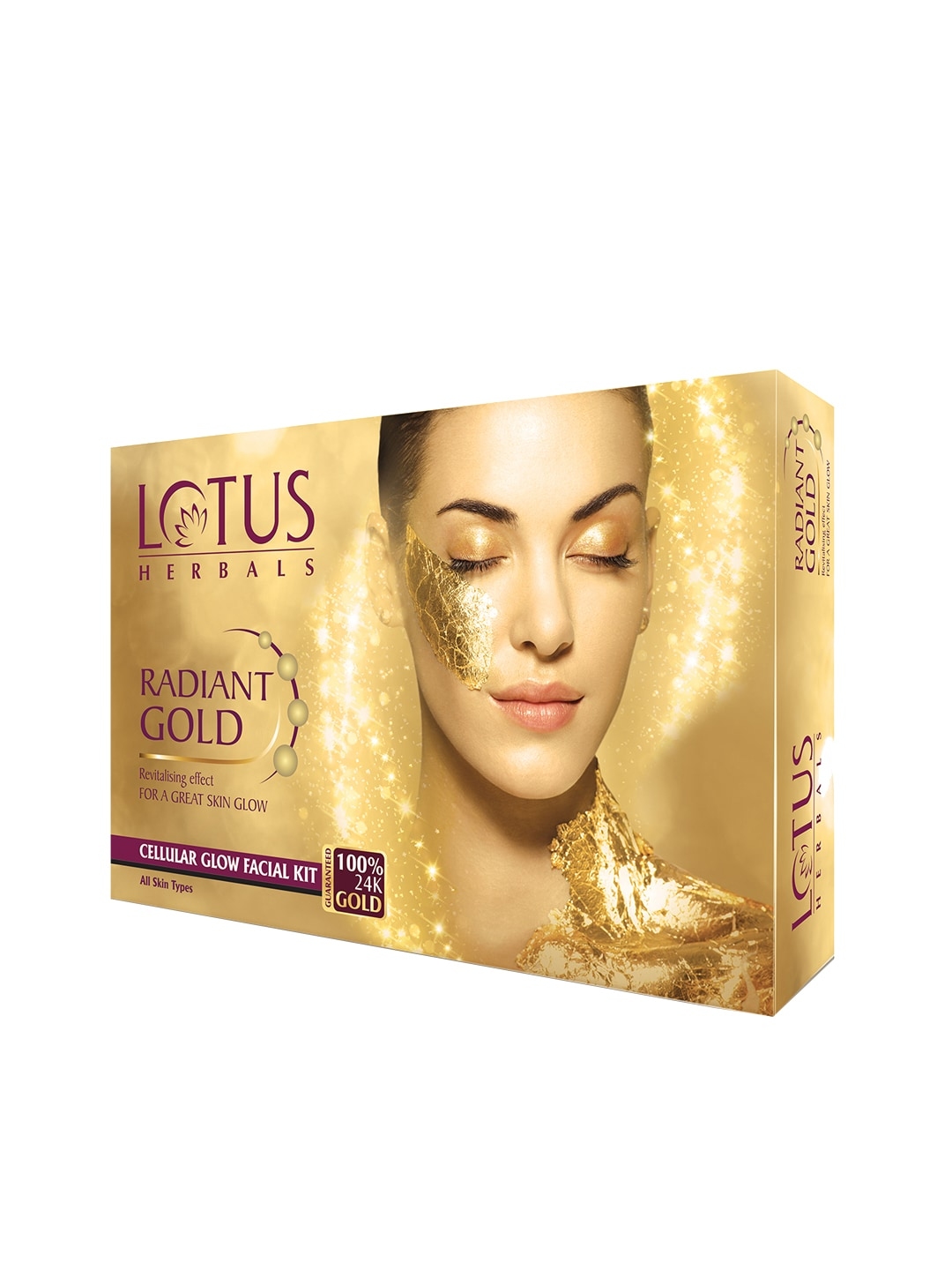 Buy Lotus Herbals Sustainable Radiant Gold Cellular Glow Facial Kit