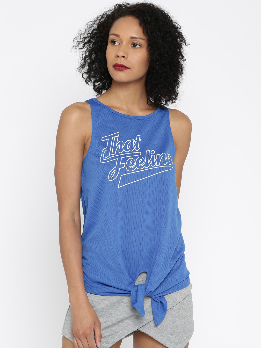 Buy ONLY Women Blue Printed Top - Tops for Women 1920615 | Myntra