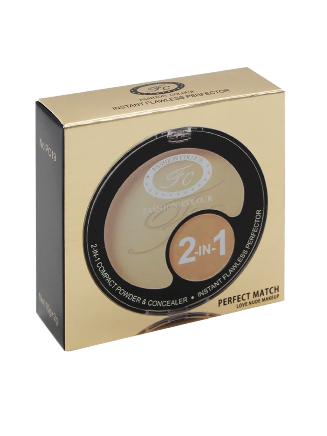 Buy Fashion Colour Long Wearing Perfect Match 2 In 1 Compact Powder ...