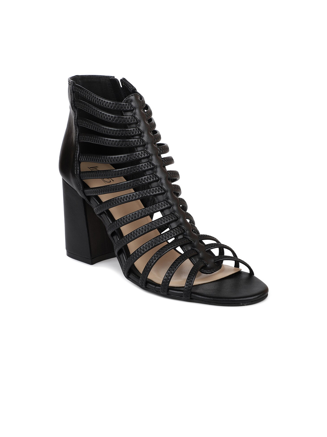Buy Inc 5 Women Black Party High Top Block Gladiators - Heels for Women ...