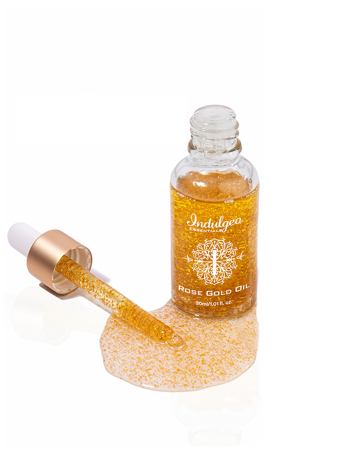Buy Indulgeo Essentials Rose Gold Oil 24K Gold Infused Makeup Face Primer 30 Ml - Facial Oil for ...