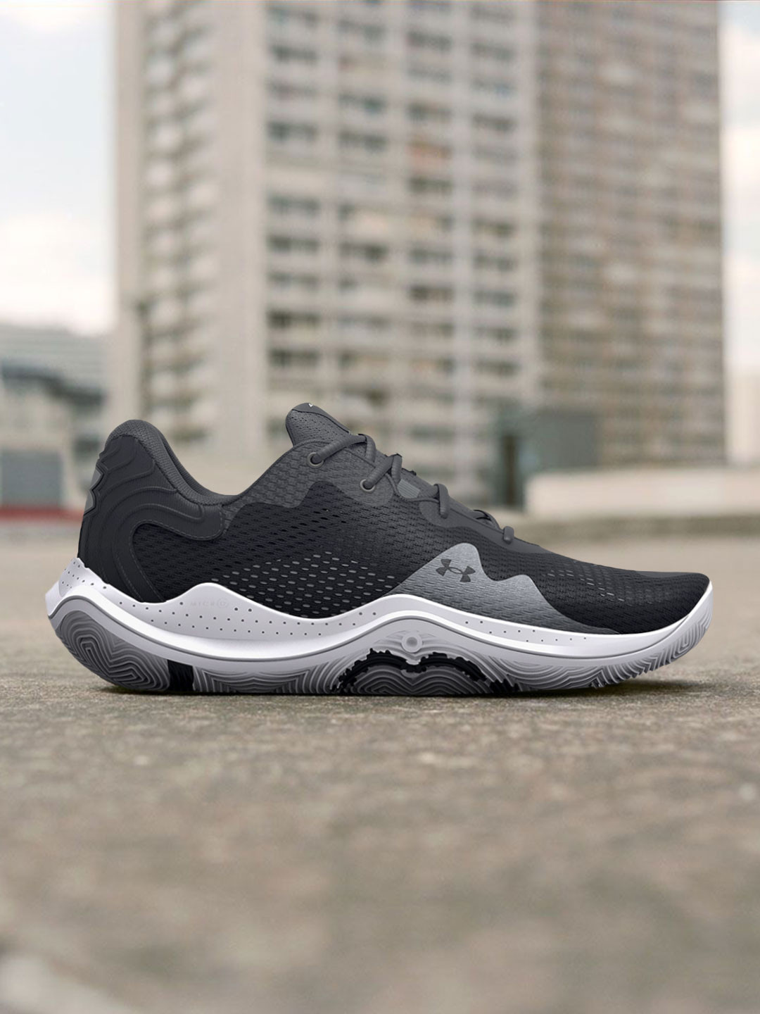 Buy UNDER ARMOUR Unisex Black Spawn 4 Basketball Shoes - Sports Shoes ...