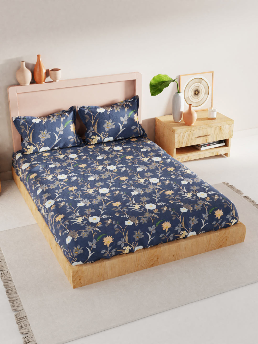 Buy Bianca Unisex Blue Bedsheets Bedsheets For Unisex 19221742 Myntra