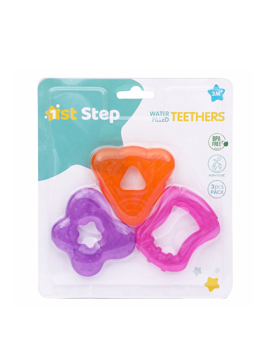 Buy 1st Step Kids Set Of 3 Solid Water Filled Teether - Teether for ...
