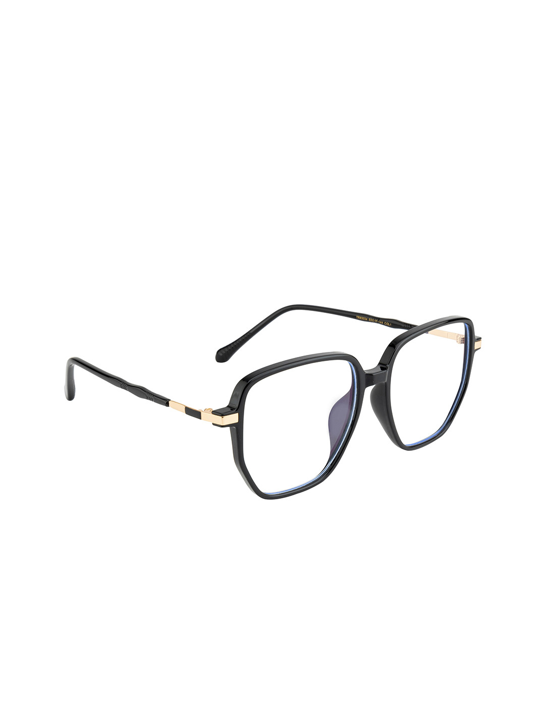 Buy Gold Berg Unisex Black & Gold Toned Full Rim Square Frames ...