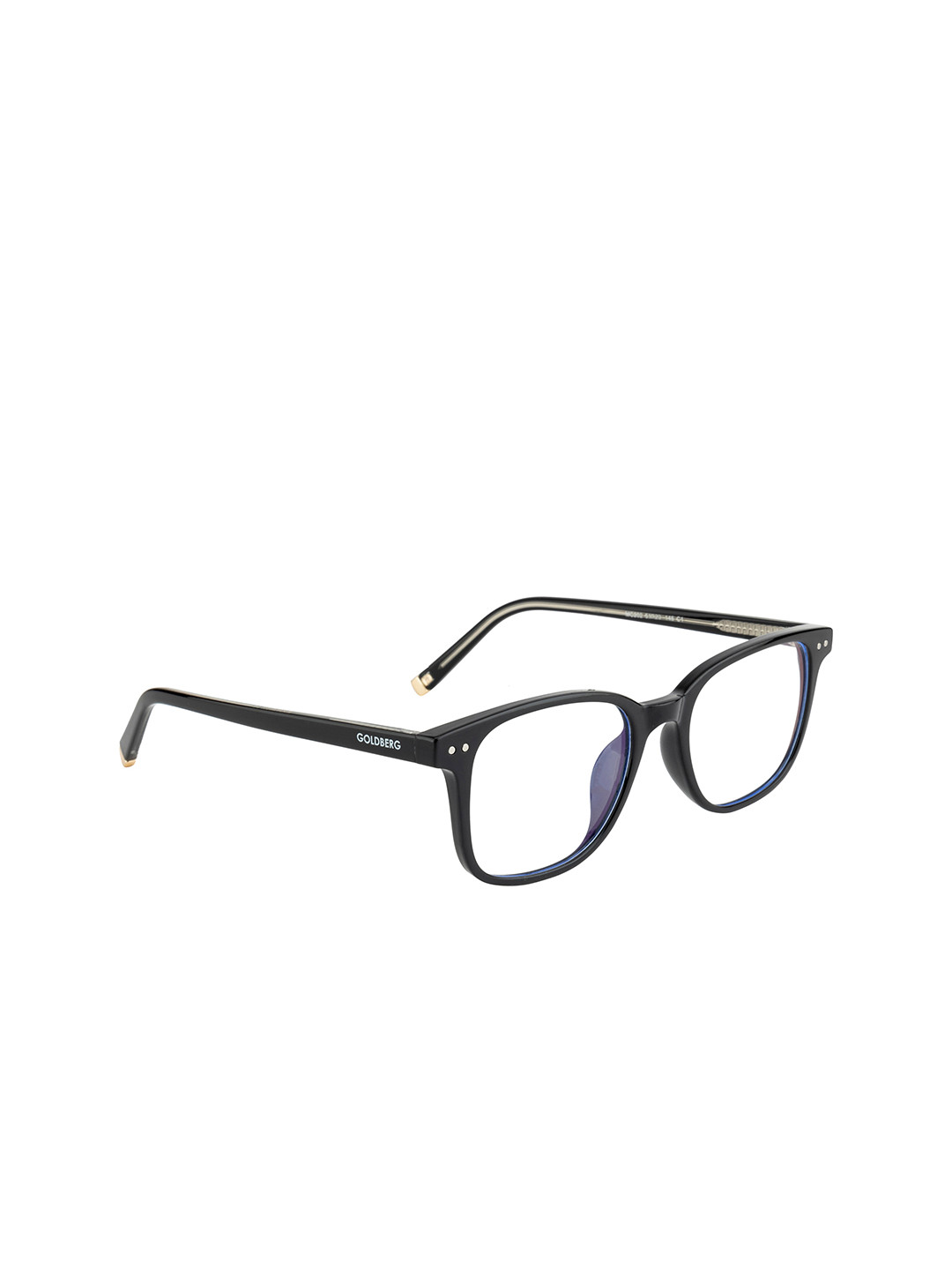 Buy Gold Berg Unisex Black Full Rim Square Frames Eyeglasses - Frames ...