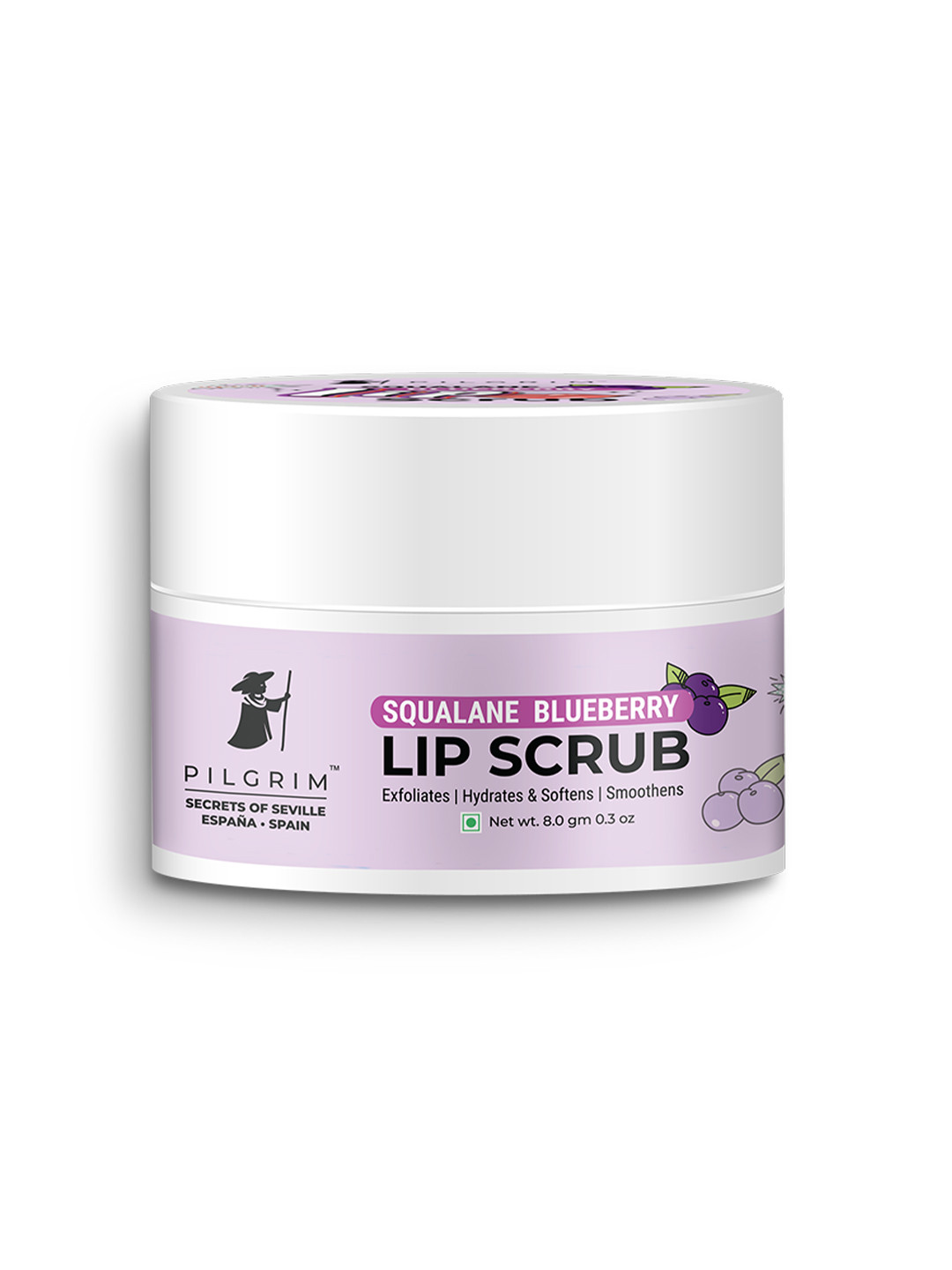 Buy Pilgrim Blueberry Gently Exfoliating Lip Scrub With Shea Butter For ...