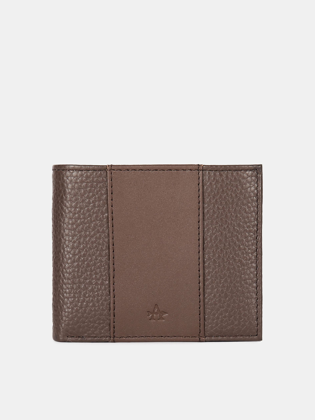 Buy Arrow Men Brown Textured Leather Two Fold Wallet - Wallets for Men ...