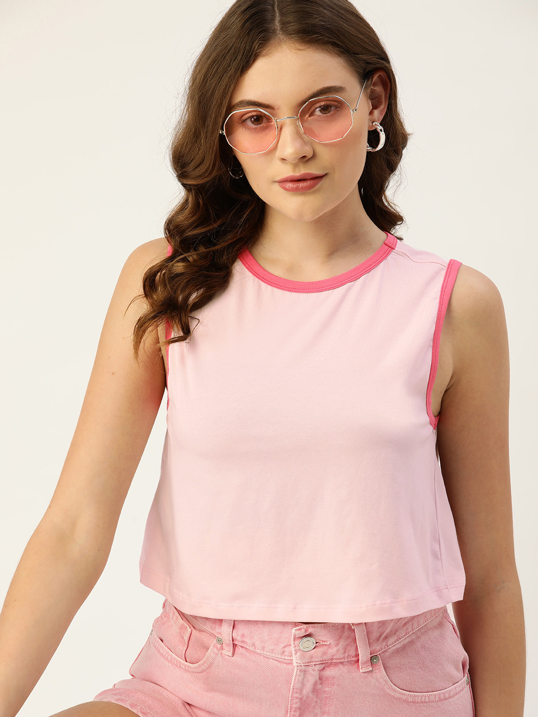 Buy DressBerry Women Pink Crop T Shirt - Tshirts for Women 19242868 ...