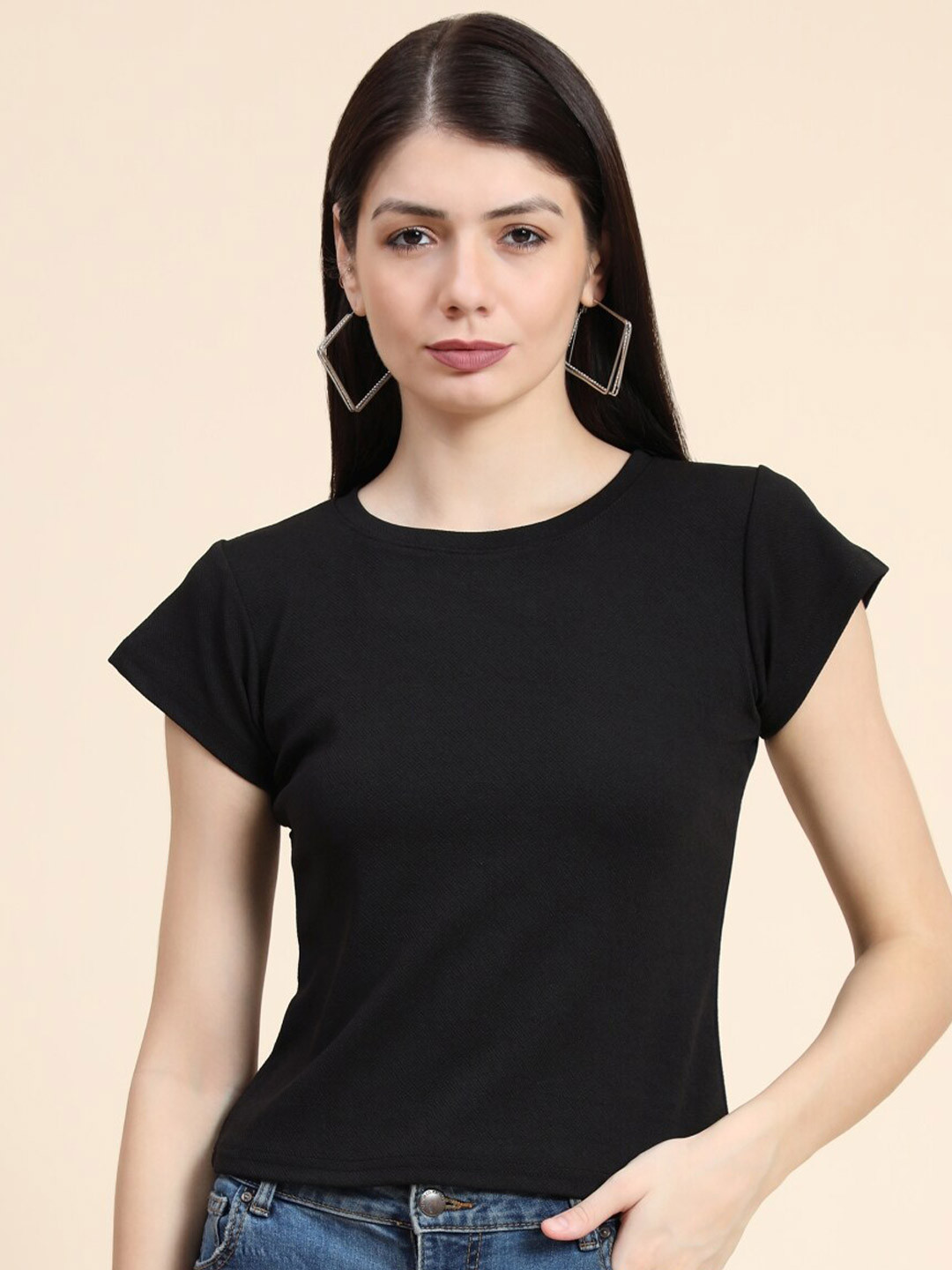 Buy WESTHOOD Black Solid Top - Tops for Women 19246632 | Myntra