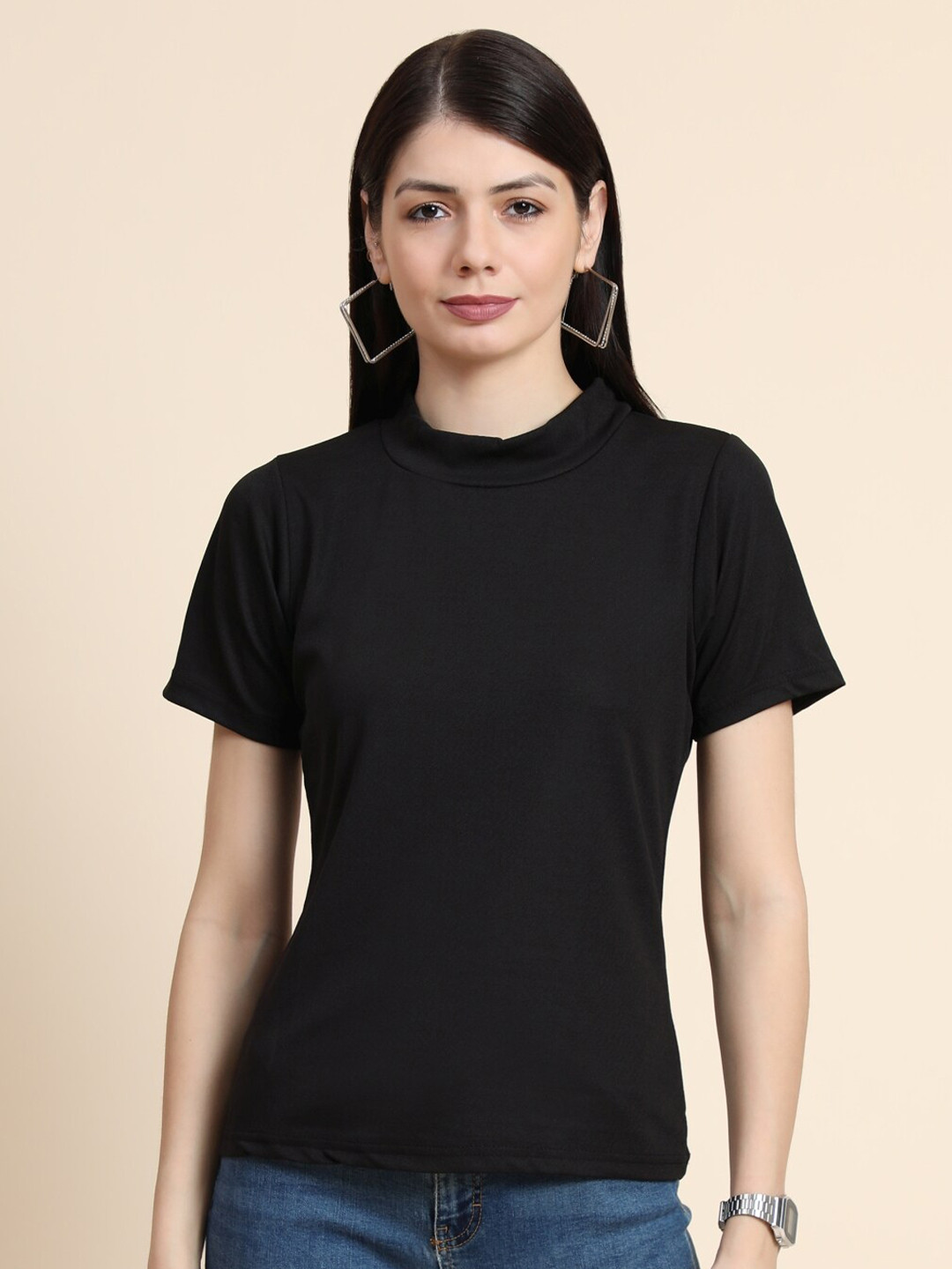 Buy WESTHOOD Black Solid Top - Tops for Women 19246658 | Myntra