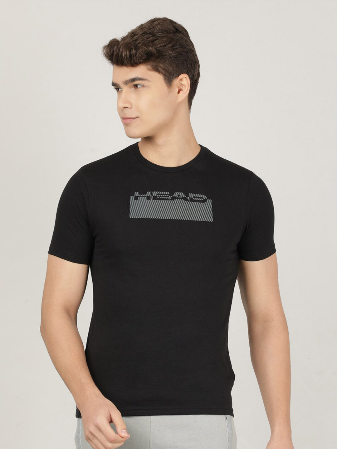 Buy Head Men Black Slim Fit T Shirt - Tshirts for Men 19248234 | Myntra