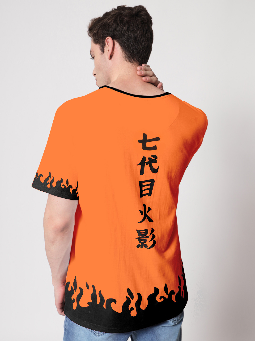 Buy COMICSENSE Men Anime Printed Naruto Hokage Cotton T Shirt - Tshirts ...