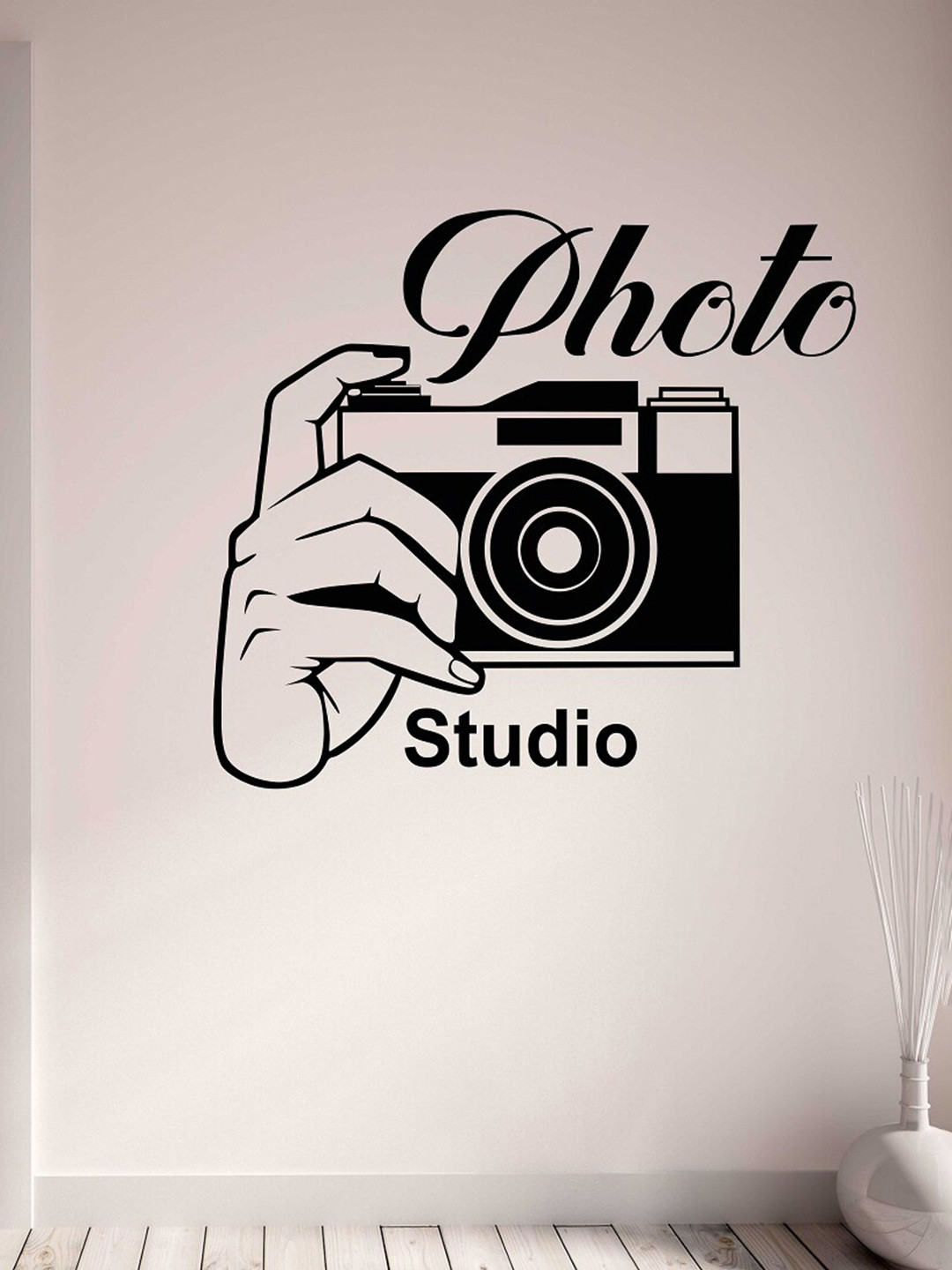 Buy WALLSTICK Black Photo Studio Vinyl Wall Stickers - Decals And ...