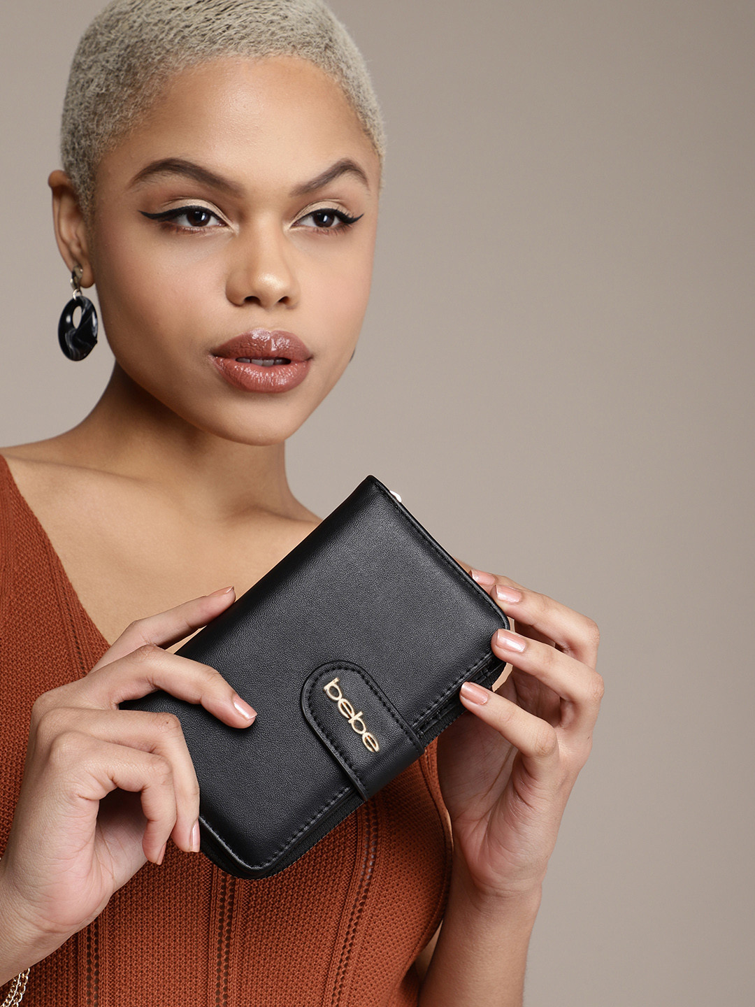 Buy Bebe Women Solid Zip Around Wallet - Wallets for Women 19269054 ...