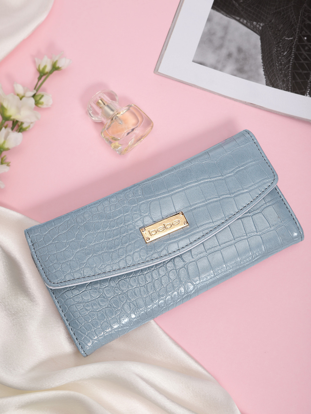 Buy Bebe Women Textured Three Fold Wallet - Wallets for Women 19269066 ...