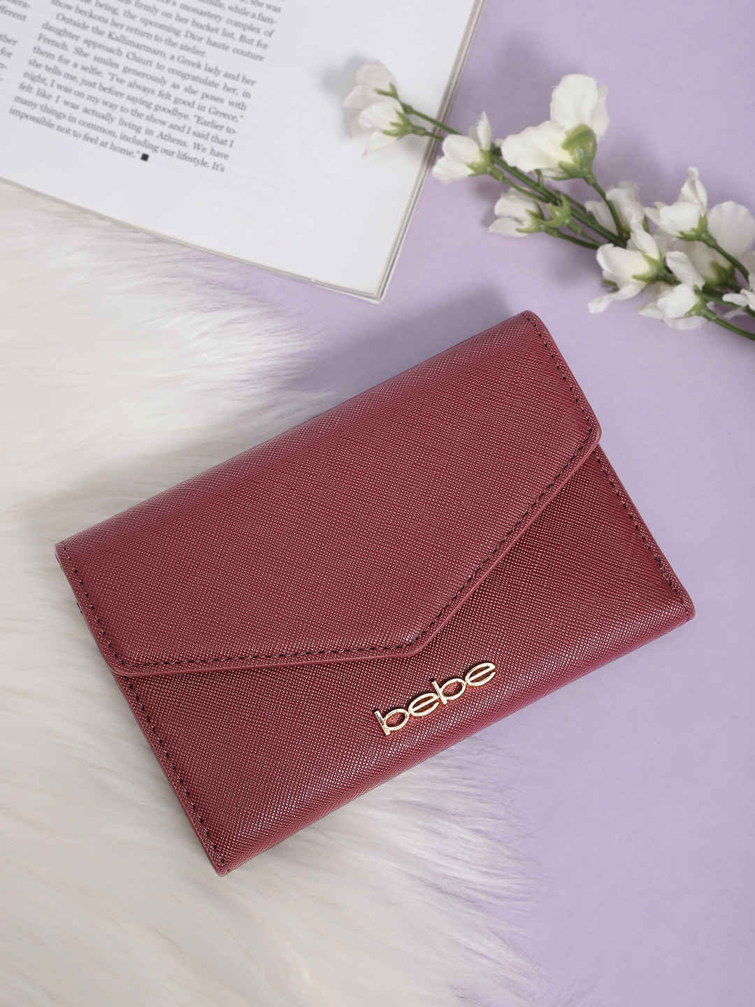 Buy Bebe Women Solid Three Fold Wallet - Wallets for Women 19269068 ...
