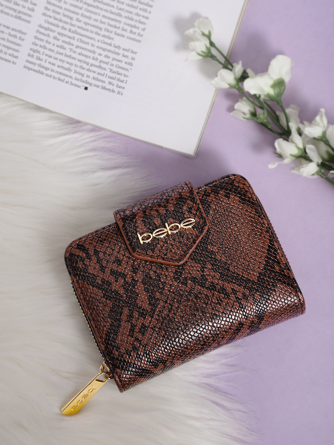 Buy Bebe Women Textured Zip Around Wallet - Wallets for Women 19269074 ...