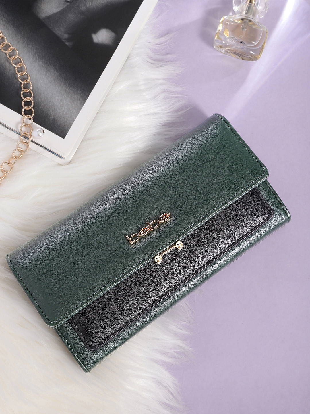 Buy Bebe Women Solid Three Fold Wallet - Wallets for Women 19269088 ...