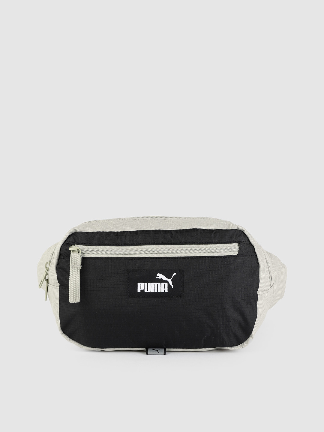 Buy Puma Black And Sage Green Colorblocked Evo Essentials Waist Pouch ...