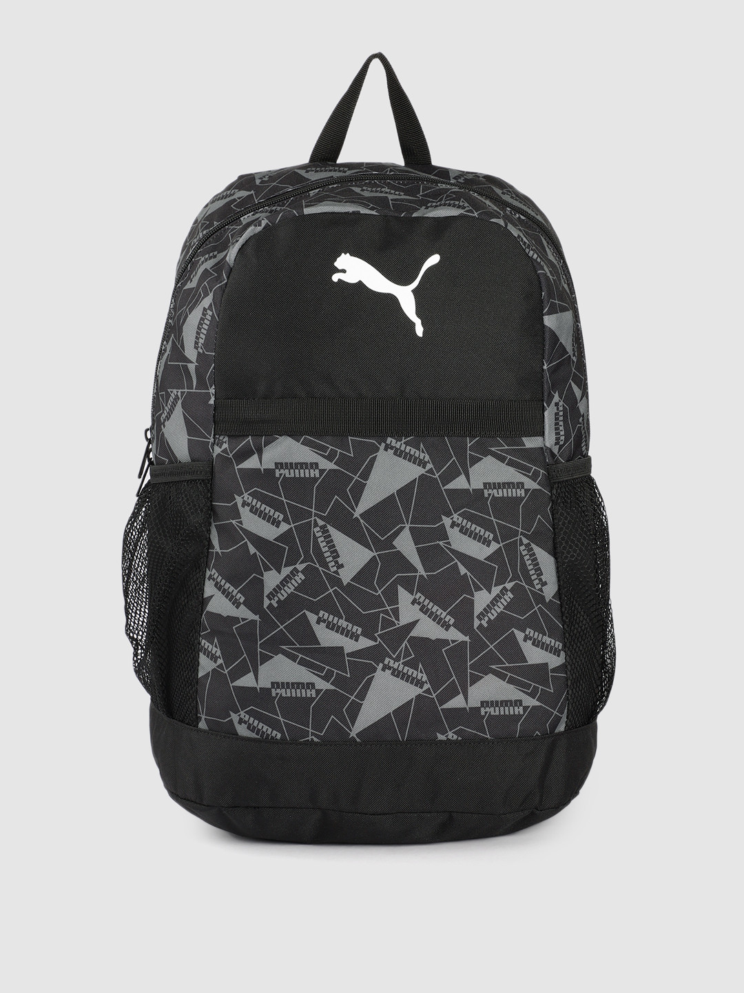 Buy Puma Unisex Black & Grey Brand Logo Printed Backpack - Backpacks ...