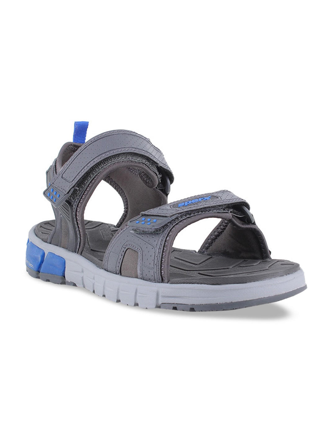 Buy Sparx Men Grey & Blue Solid Sports Sandals - Sandals for Men ...