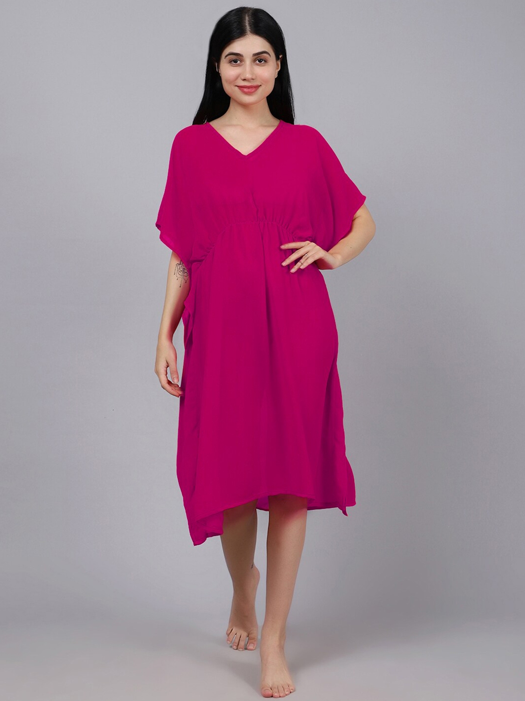 Buy Erotissch Women Pink Solid Cover Up Dress Swimwear Cover Up Top For Women 19290522 Myntra