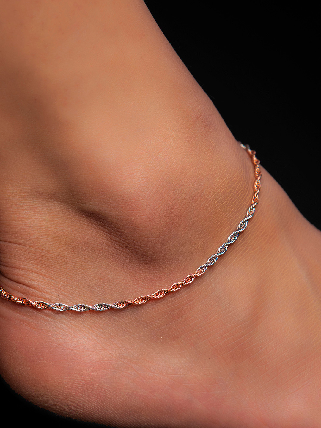 Buy Zavya 925 Sterling Silver Rhodium Plated Anklet - Anklet for Women ...