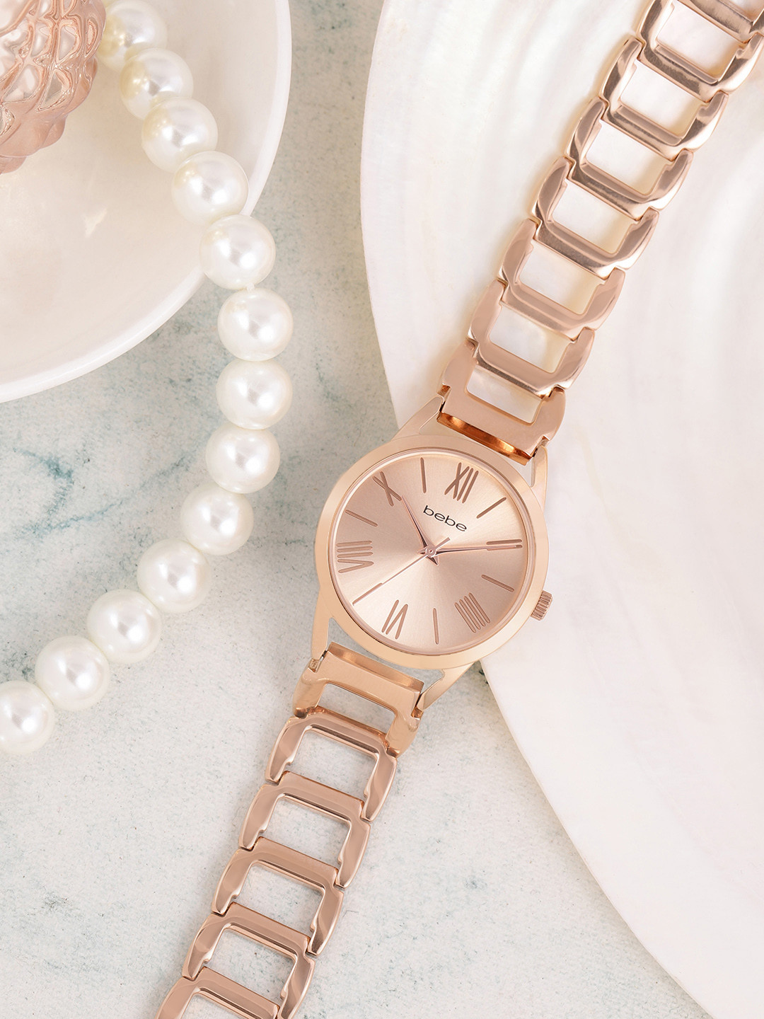 Buy Bebe Women Gold Toned Analogue Watch BB 01 01 - Watches for Women ...