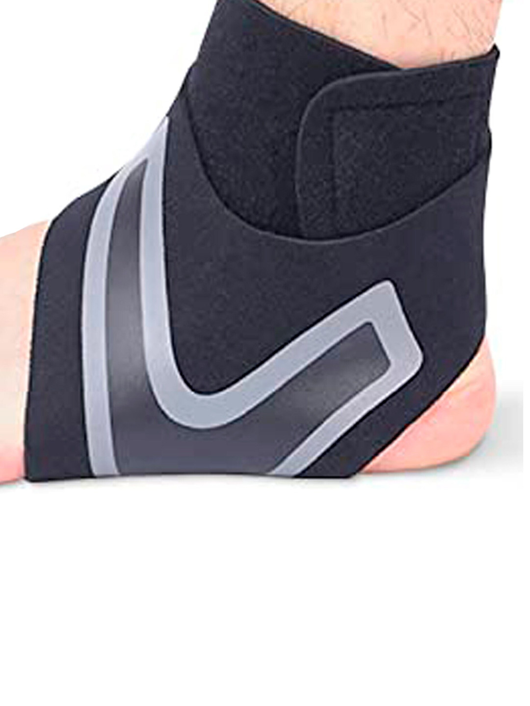 Buy BOLDFIT Black & Grey Right Ankle Support Wrap - Sports Accessories ...