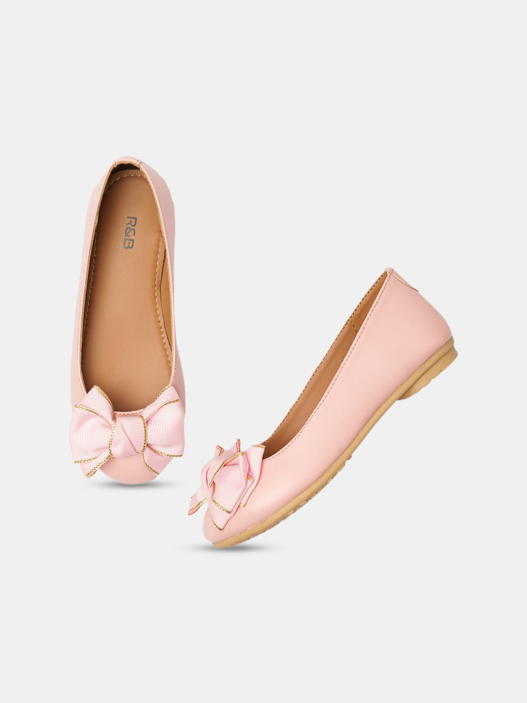 Buy R&B Girls Pink PU Sneakers - Casual Shoes for Girls 19306490 | Myntra