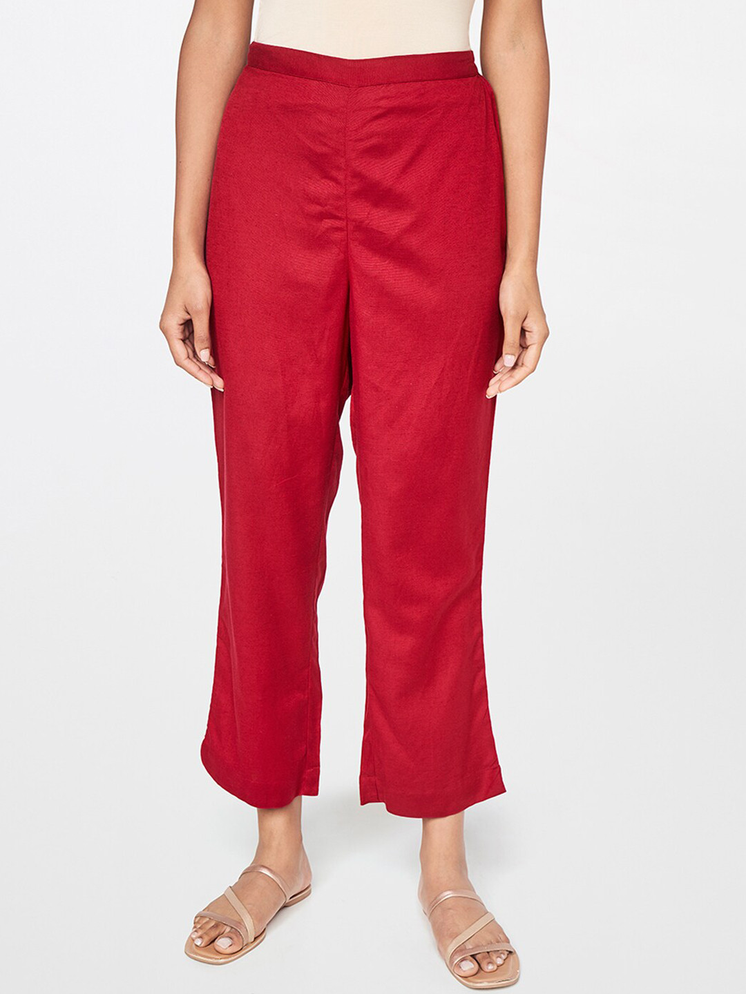 Buy Itse Women Red Trousers - Trousers for Women 19306906 | Myntra