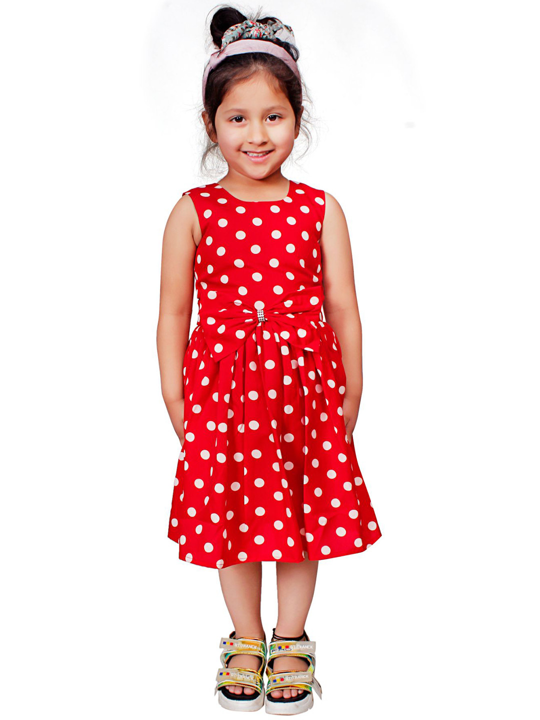 Buy R Cube Red Crepe Dress - Dresses for Girls 19307894 | Myntra