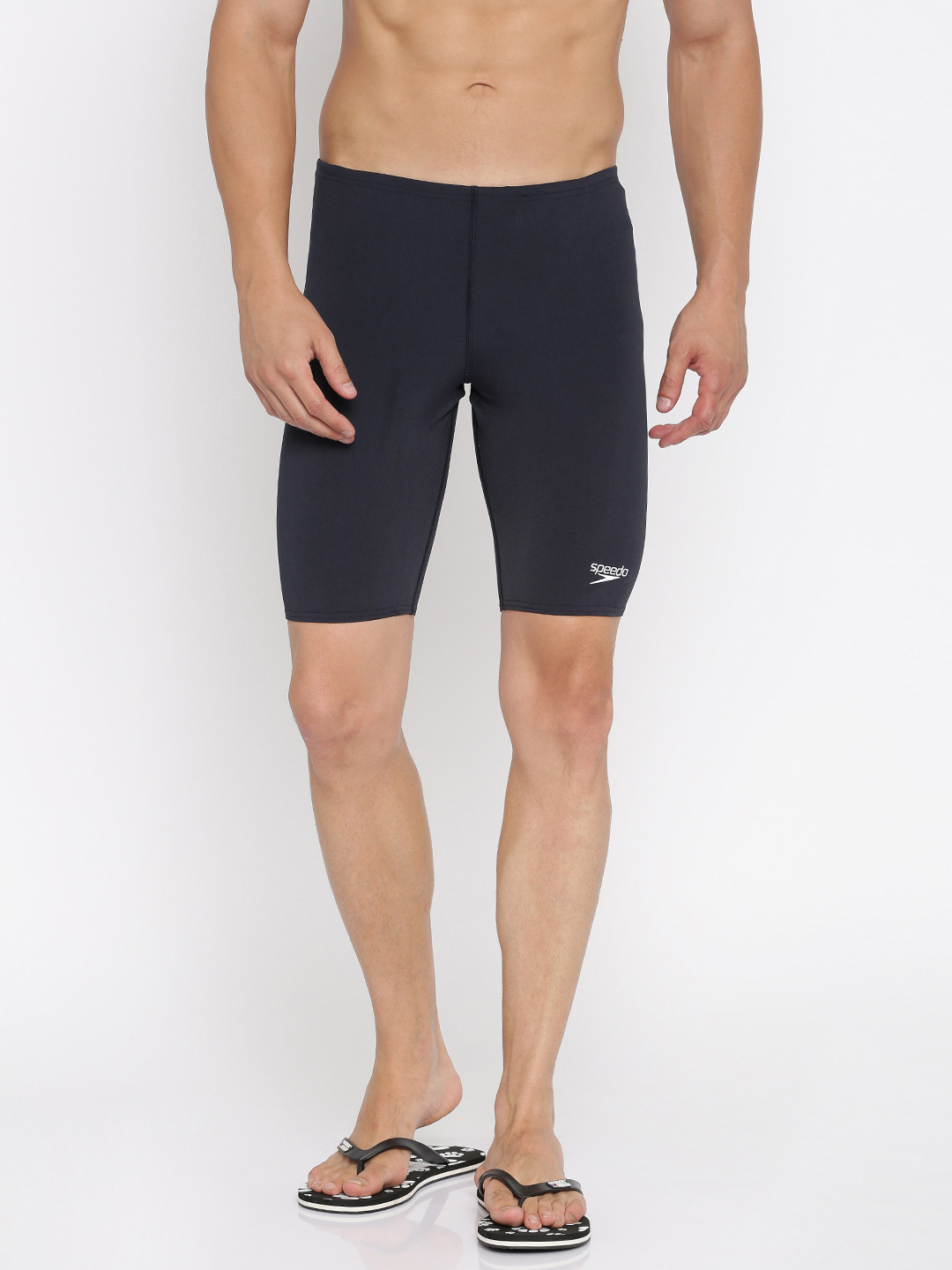 Buy Speedo Men Navy Solid Swim Shorts 8007227780 - Swimwear for Men ...