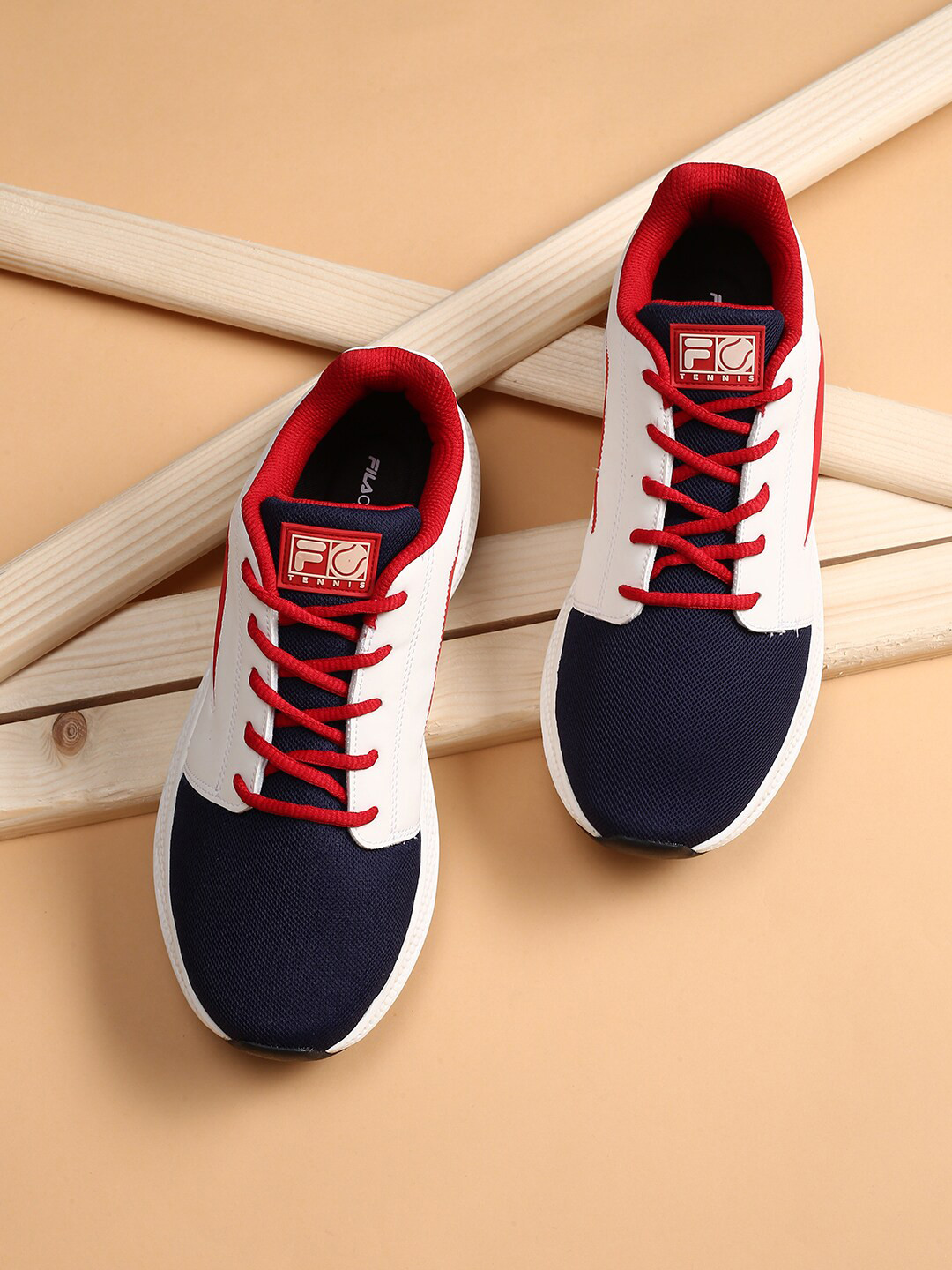 Buy FILA Men Off White Running Non Marking FASTBLOCK Shoes - Sports ...