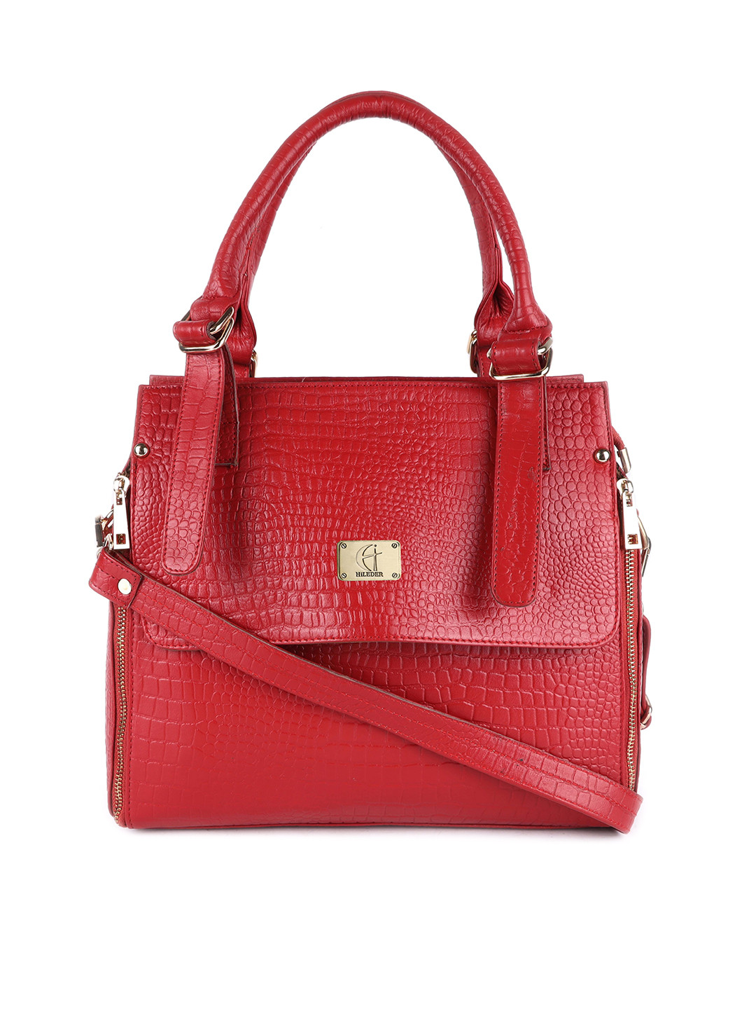 Buy HiLEDER Pure Leather Structured Handheld Bag - Handbags for Women ...