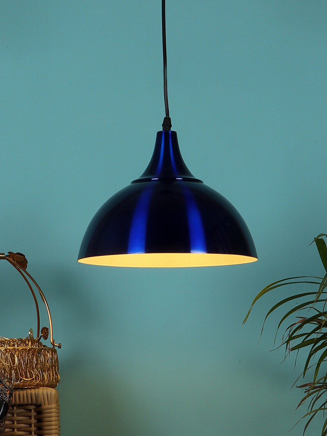 Buy MFD HOME FURNISHING Unisex Blue Ceiling Lamps - Ceiling Lamps for ...